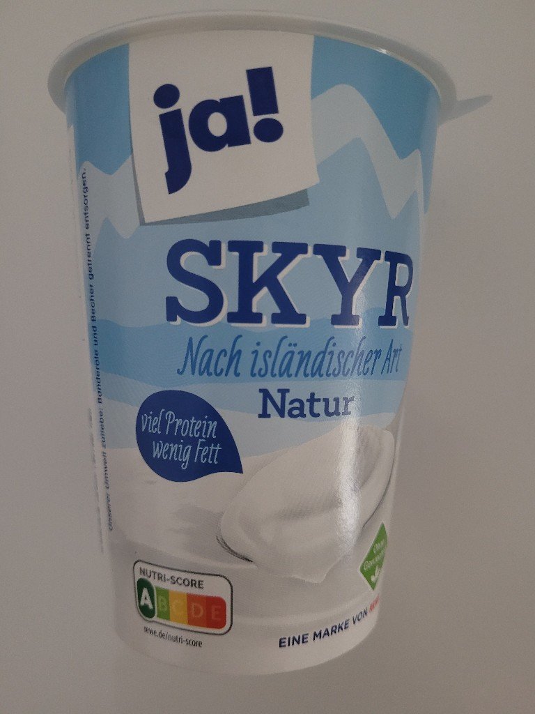 Produkttest ja! Skyr Natur – ToKoTestet